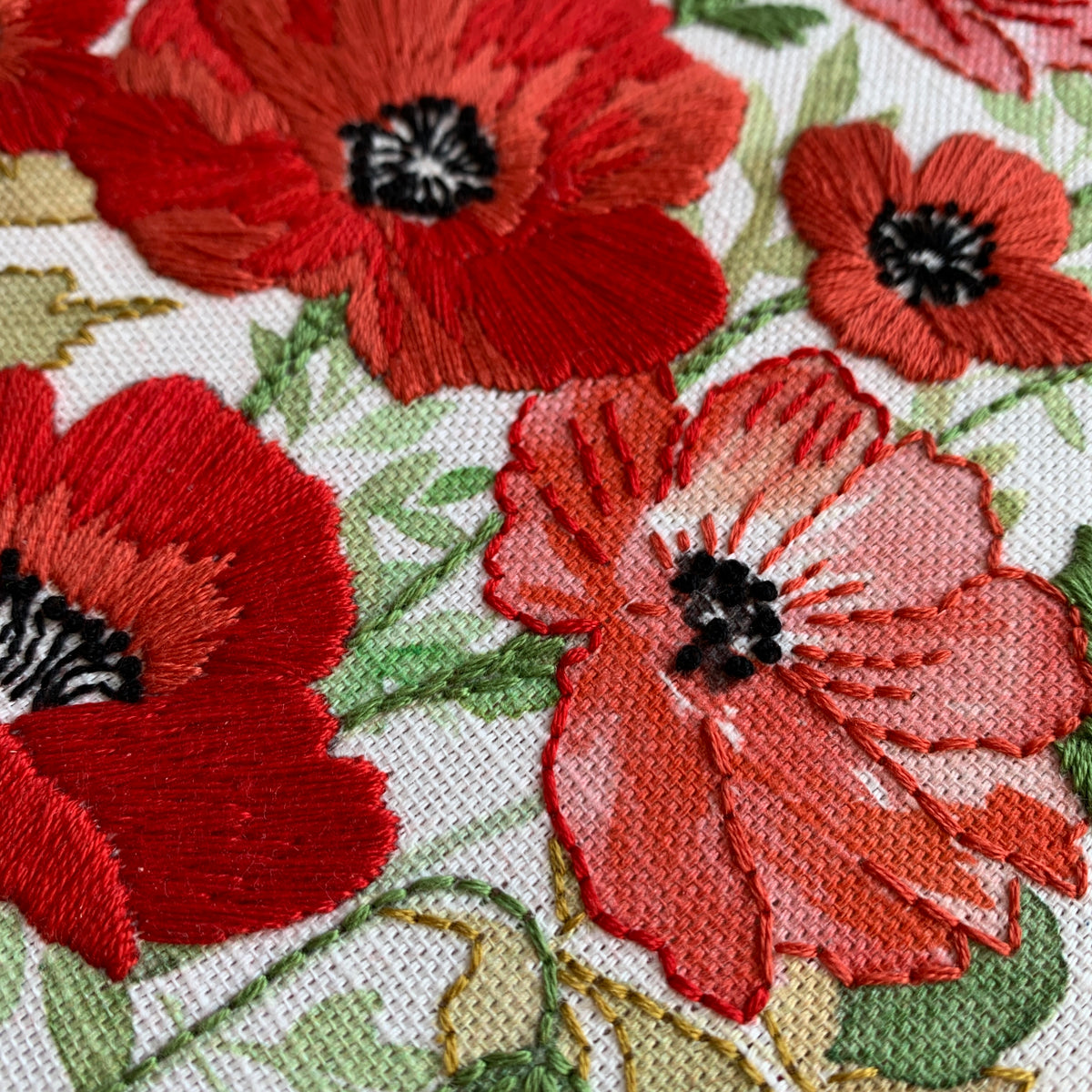 Poppy Embroidery kit – Madaher